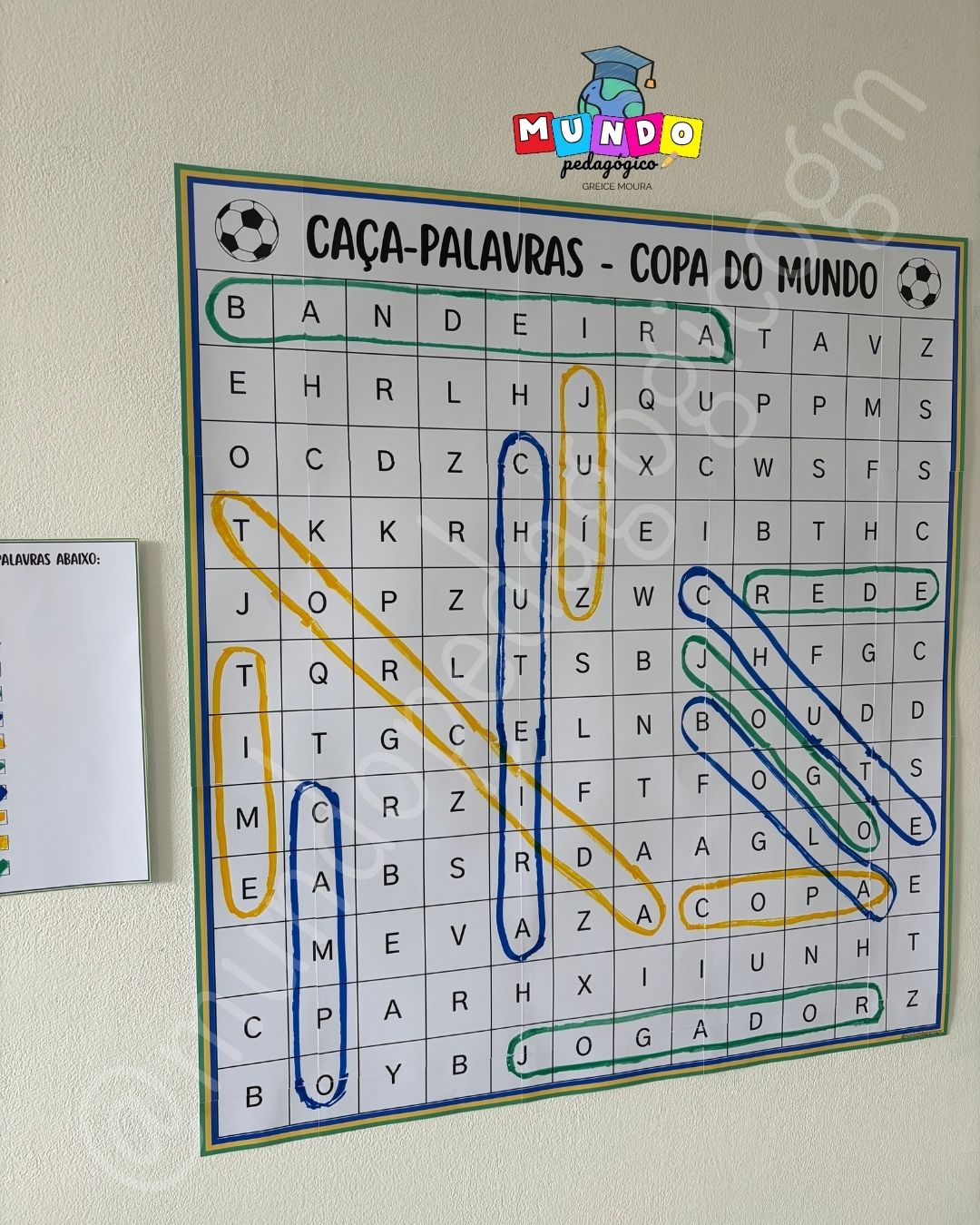 Caça-palavras - Copa do mundo - Mundo Pedagógico